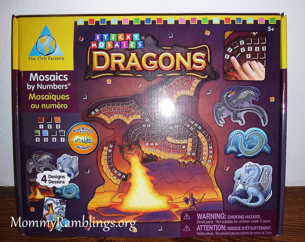 The Orb Factory Sticky Mosaics Dragons Review and Giveaway!!! | Mommy ...